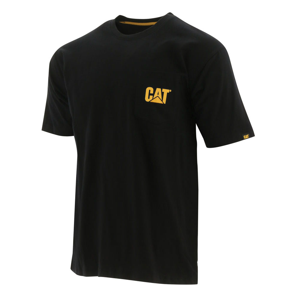 Logo Pocket Tee | Black | CAT Apparel