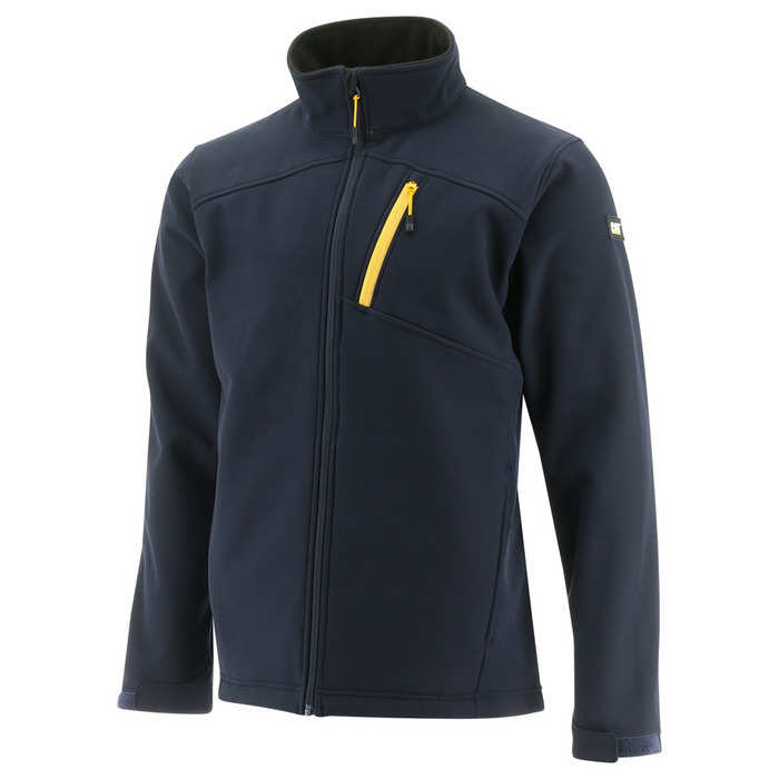 Essential softshell jacket - Navy - Cw - tops - CAT Footwear