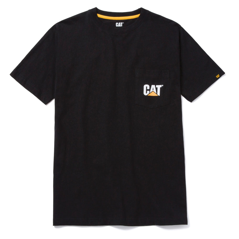 Logo Pocket Tee | Black | CAT Apparel