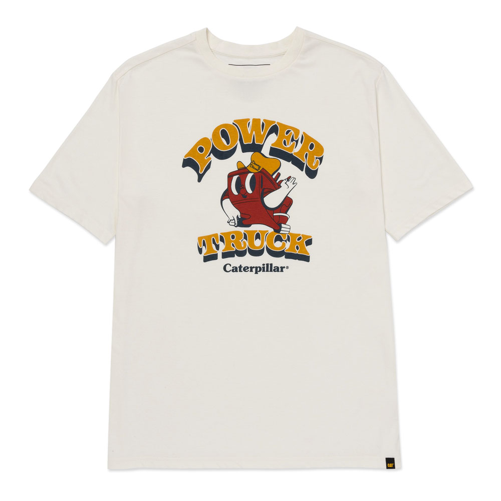 Retro danny diesel graphic tee 1 - Vanilla - Ca - tops - CAT Footwear